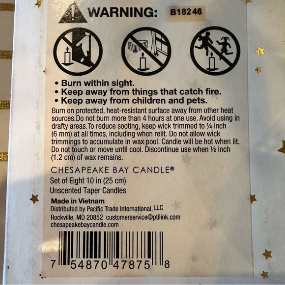 Chesapeake Bay | Accents | Chesapeake Bay Deep Red Taper Candle Ser ...